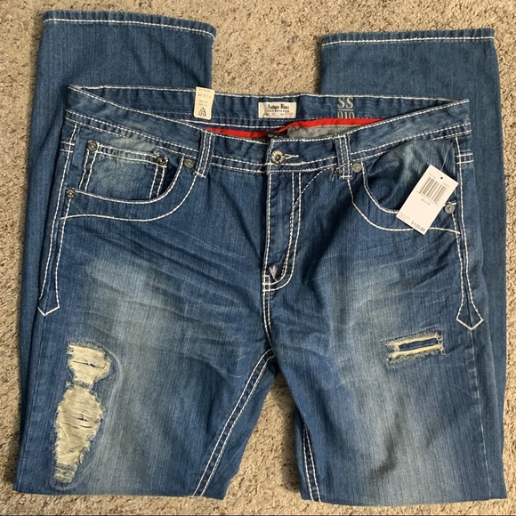 Antique Rivet | Jeans | Antique Rivet Denim Jeans 4 X 34 Nwt | Poshmark